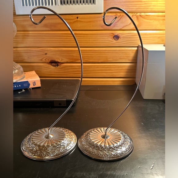 Vintage | Holiday | Vintage Silver Weighted Ornament Stands Pair | Poshmark